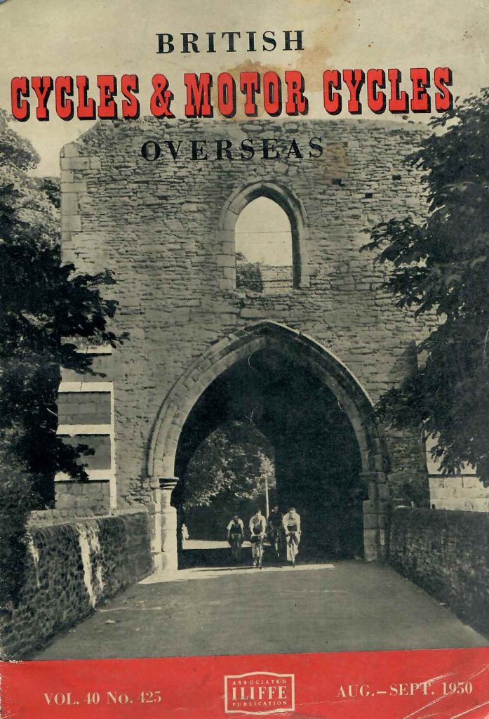 BRITISH CYCLES & MOTOR CYCLES OVERSEAS AUG-SEPT. 1950 TIJDSCHRIFT ...