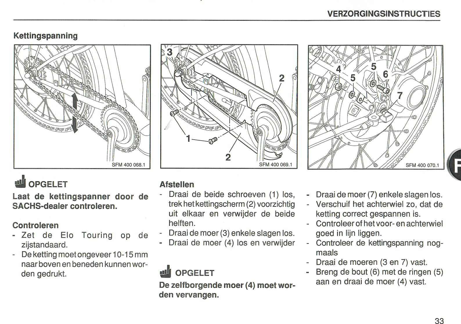 SACHS - GEBRUIKSAANWIJZING ELO TOURING - Vintage Motor Cyclebooks